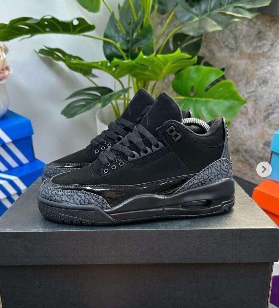 Nike Jordan Retro 3 Black Hombre Réplica AAA | Stand Shop